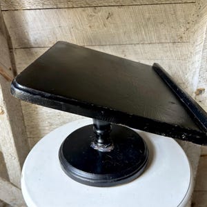 Wood Black Slanted Book Holder Desk Office Cookbook Stand Laptop ...