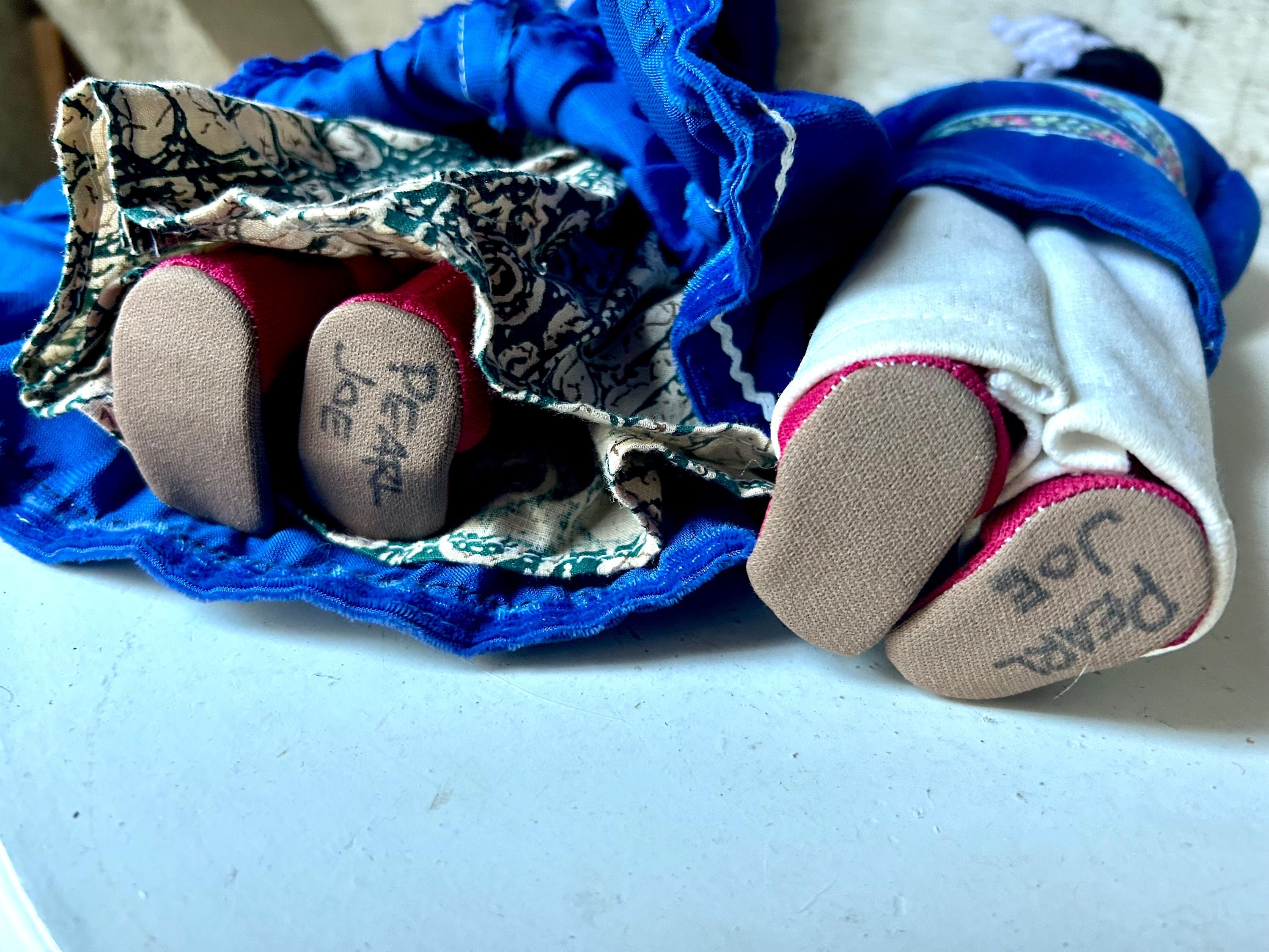 Vintage Pair of Navajo Folk Art Cloth Dolls - Man Woman Handmade Ethnic ...
