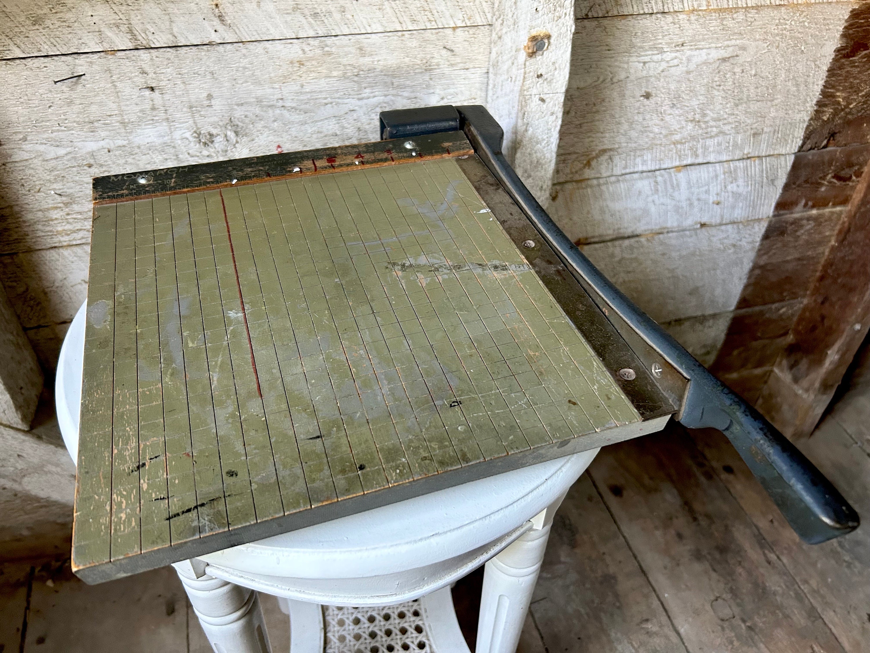 Monarch Industrial Guillotine Paper Cutter, 13" Paper Cutter / Trimmer ...