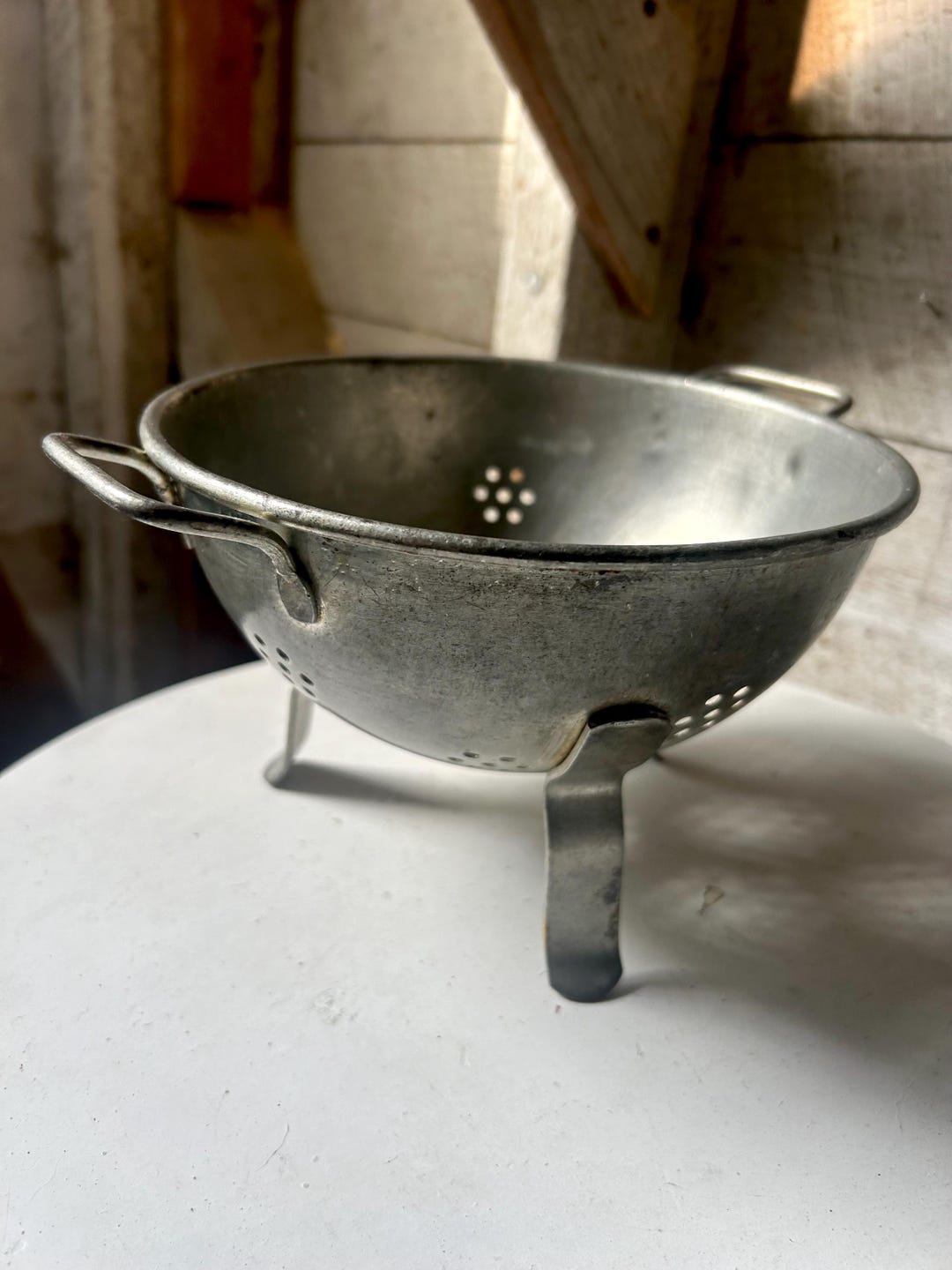 50s French Farmhouse Kitchen Colander Fruit Bowl Display Small Colander ...