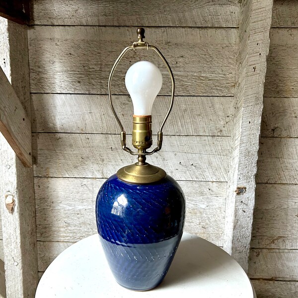 Blue Table Lamp - Etsy