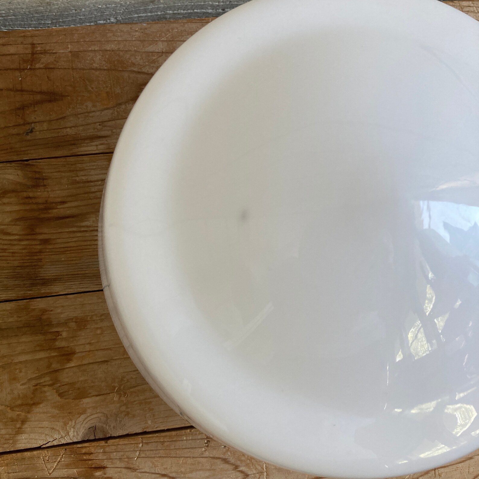 Small Schoolhouse Shade Milk Glass Shade 30s 20s Ceiling - Etsy