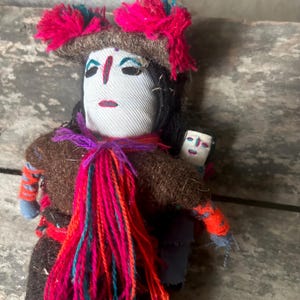 Vintage Chumala Wool Felt Doll Mexican/south American/guatemalan Folk ...