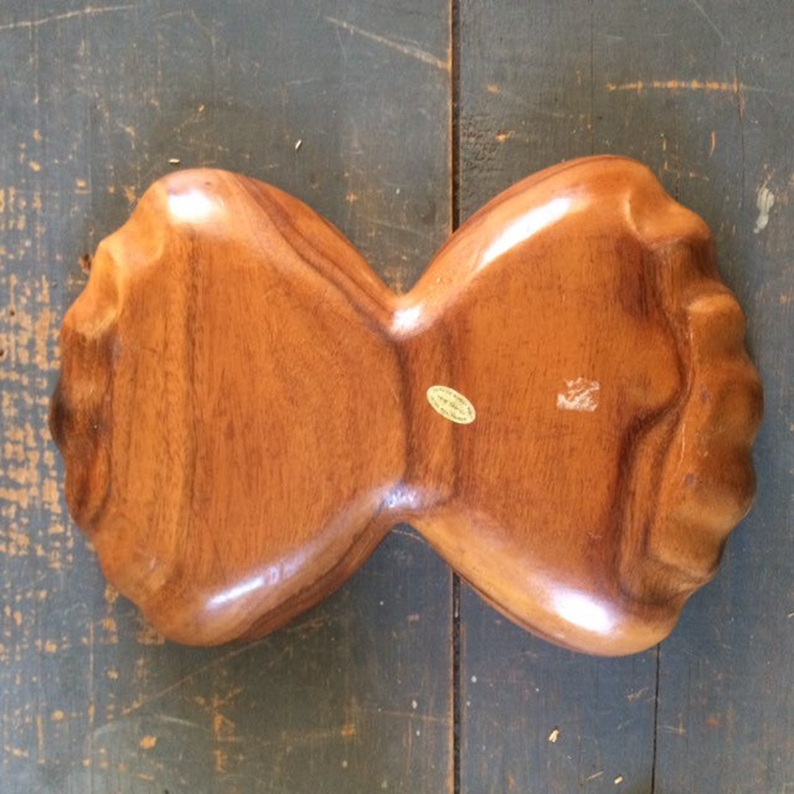 Monkey Pod Wood Serving Tray Made in the Philippines Mid - Etsy