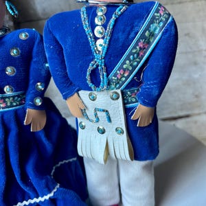 Vintage Pair of Navajo Folk Art Cloth Dolls - Man Woman Handmade Ethnic ...