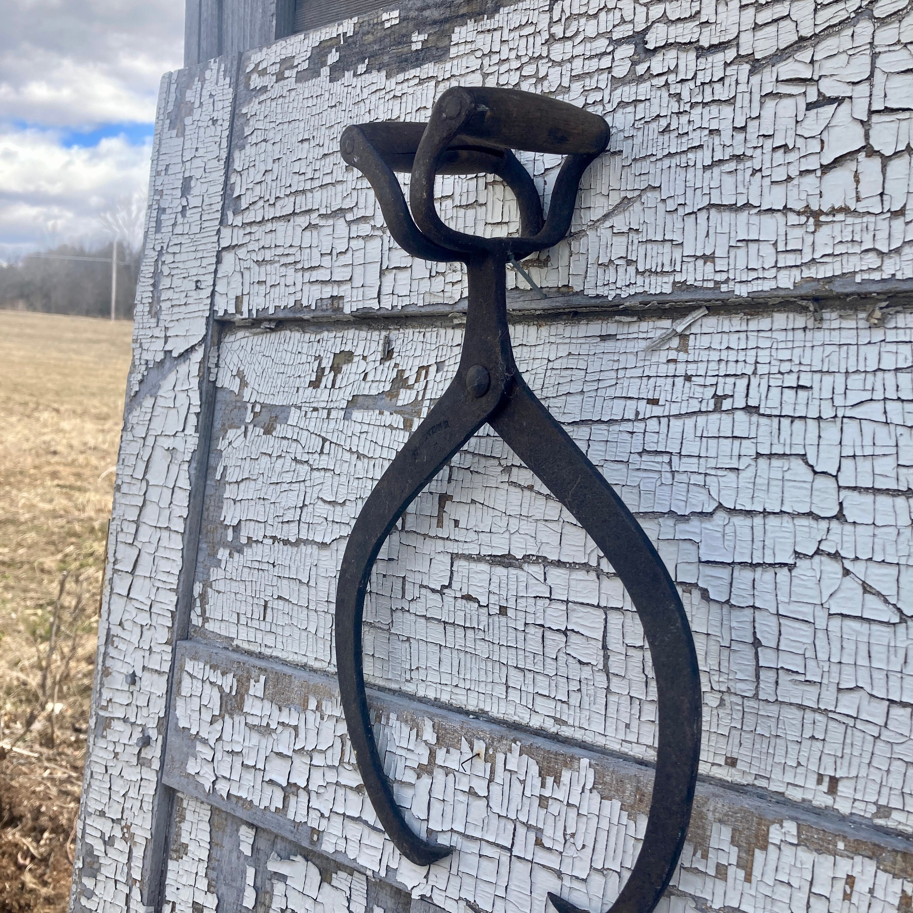 Antique Ice Block Tongs Farm Tool Farmhouse Display Wall Art Wall Decor ...