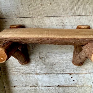 Log Wood Shelf Rustic Cabin Farmhouse Handmade Wall Shelf - Etsy