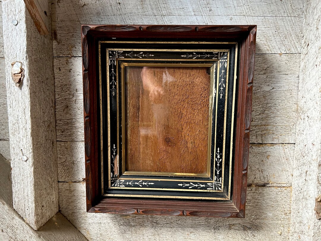 Distressed Wood Frame Texture Brown Frame Wooden Picture Frame - Etsy