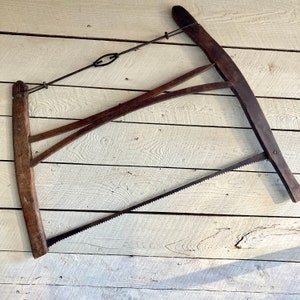 Farmhouse Antique Bow Saw Primitive Rustic Decor Cross Cut Saw Buck Saw ...