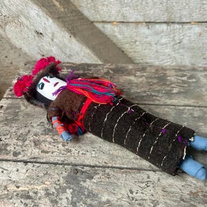 Vintage Chumala Wool Felt Doll Mexican/south American/guatemalan Folk ...