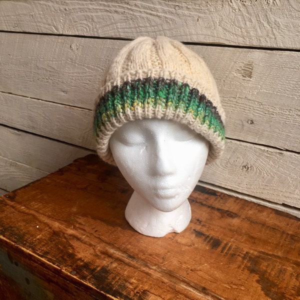 Knitted Wool Hat - Etsy
