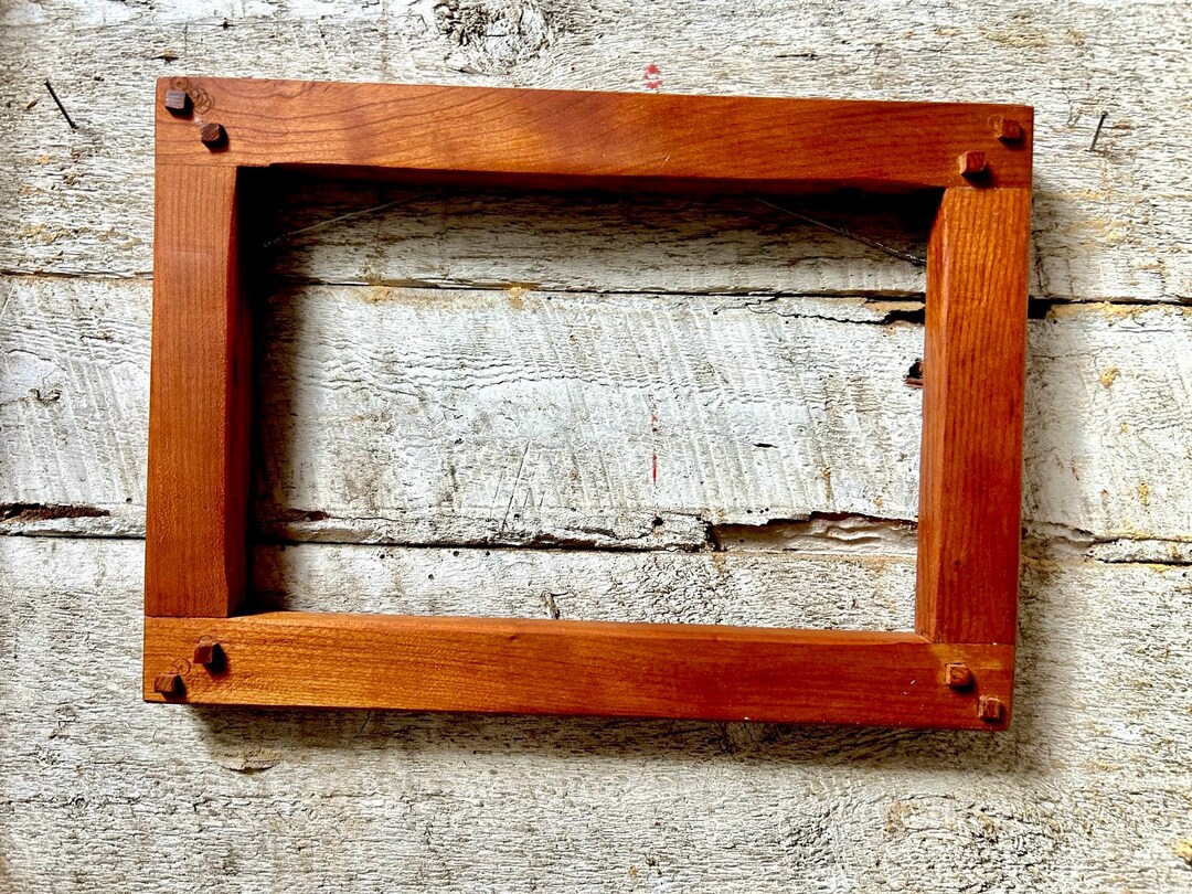 Arts and Crafts Wood Frame Frame Rustic Primitive - Picture Frame ...
