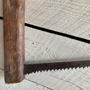 Farmhouse Antique Bow Saw Primitive Rustic Decor Cross Cut Saw Buck Saw ...