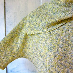 60s Knit Top and Skirt - Gored Panel Skirt - Short Sleeves - Yellow ...