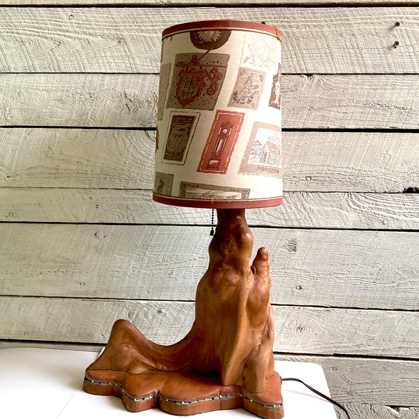 Rustic Wood Lamp - Etsy