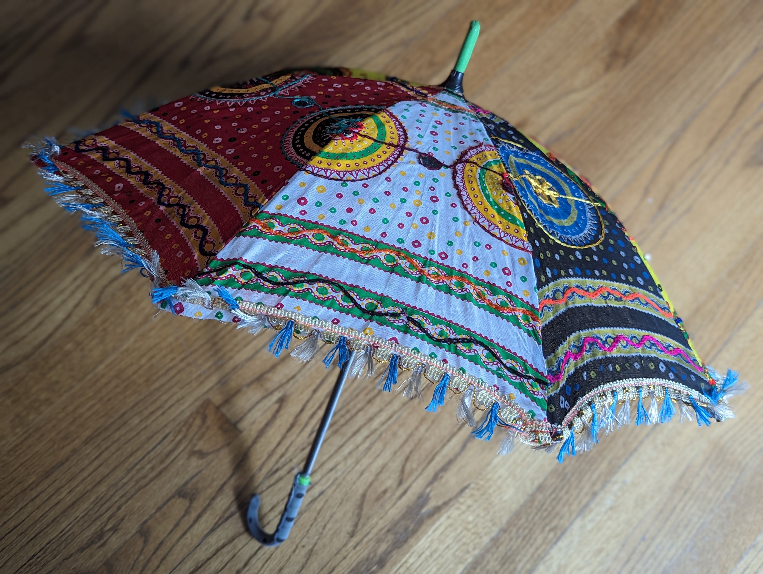 Indian Parasol Umbrella Event Piece Decorative Accessories Patchwork ...