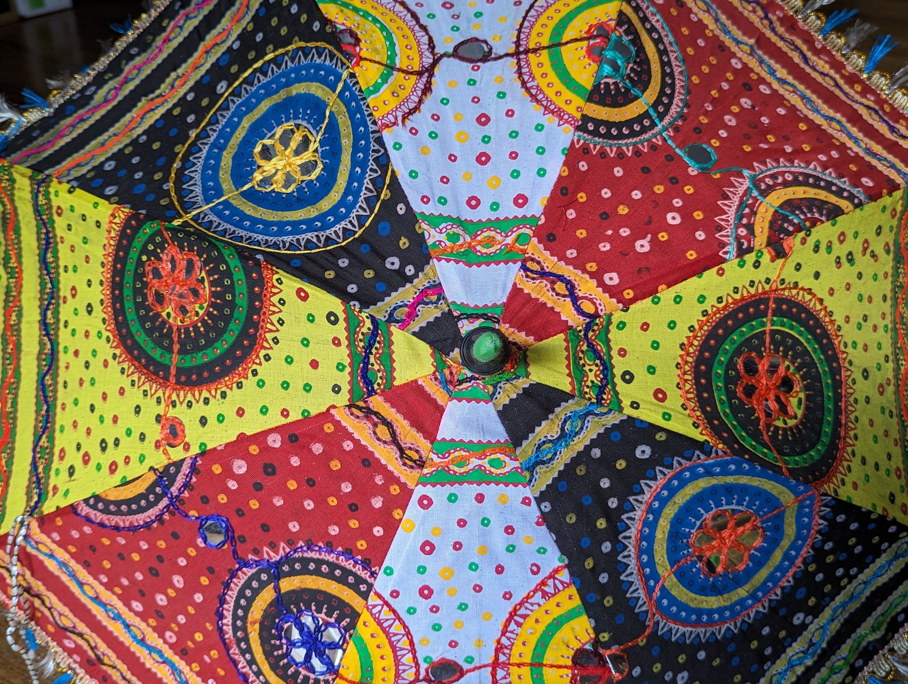 Indian Parasol Umbrella Event Piece Decorative Accessories Patchwork ...