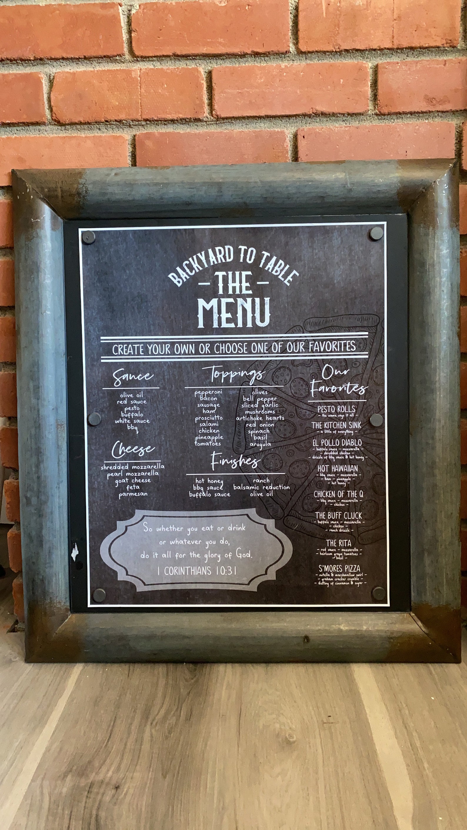 Custom Pizza Menu - Etsy