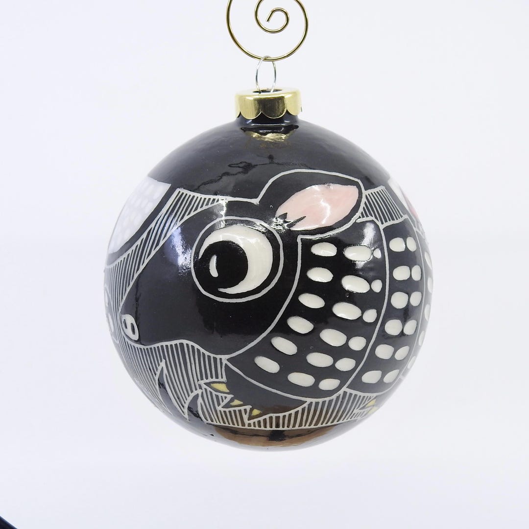 Large Slip Cast, Hand Carved Sgraffito Porcelain Armadillo in the ...