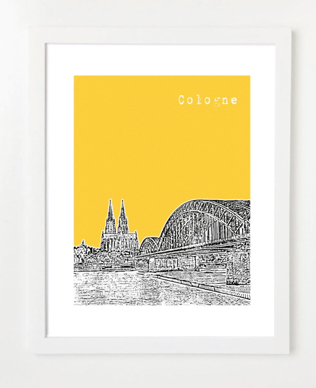 Cologne Poster Germany City Skyline Art Print Koln - Etsy