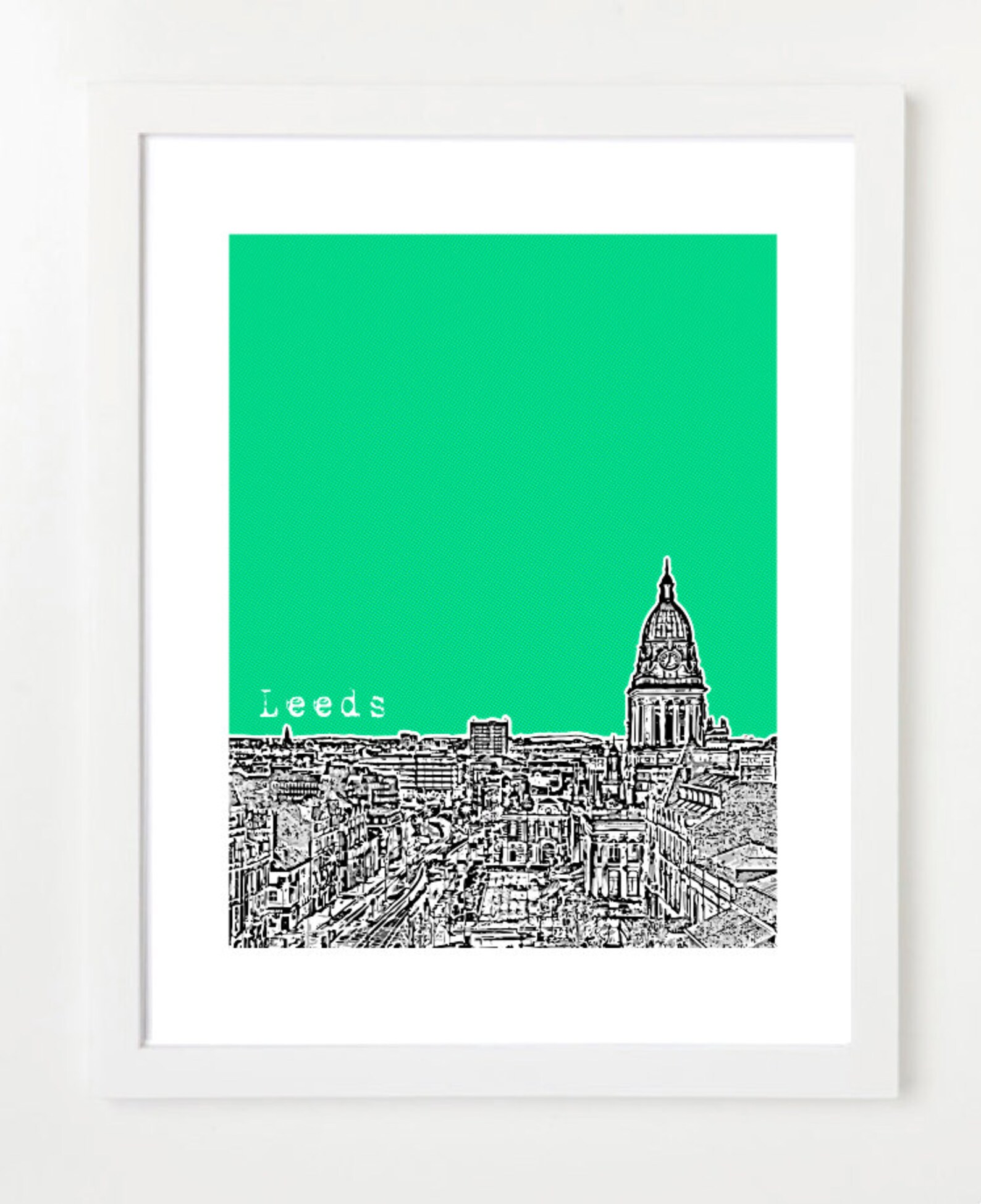 Leeds England Poster City Skyline Series Art Print West - Etsy UK