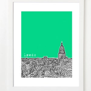 Leeds, England Poster City Skyline Series Art Print West Yorkshire - Etsy