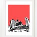 Reno Nevada Art Print Reno City Skyline Art Print VERSION 2 - Etsy