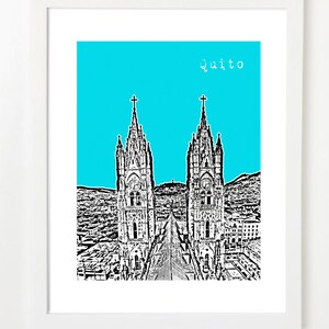Quito City Art Quito Ecuador Skyline Print City Series - Etsy