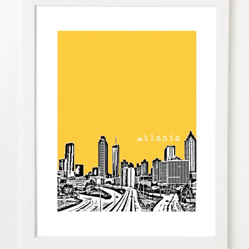 Atlanta Skyline - Etsy