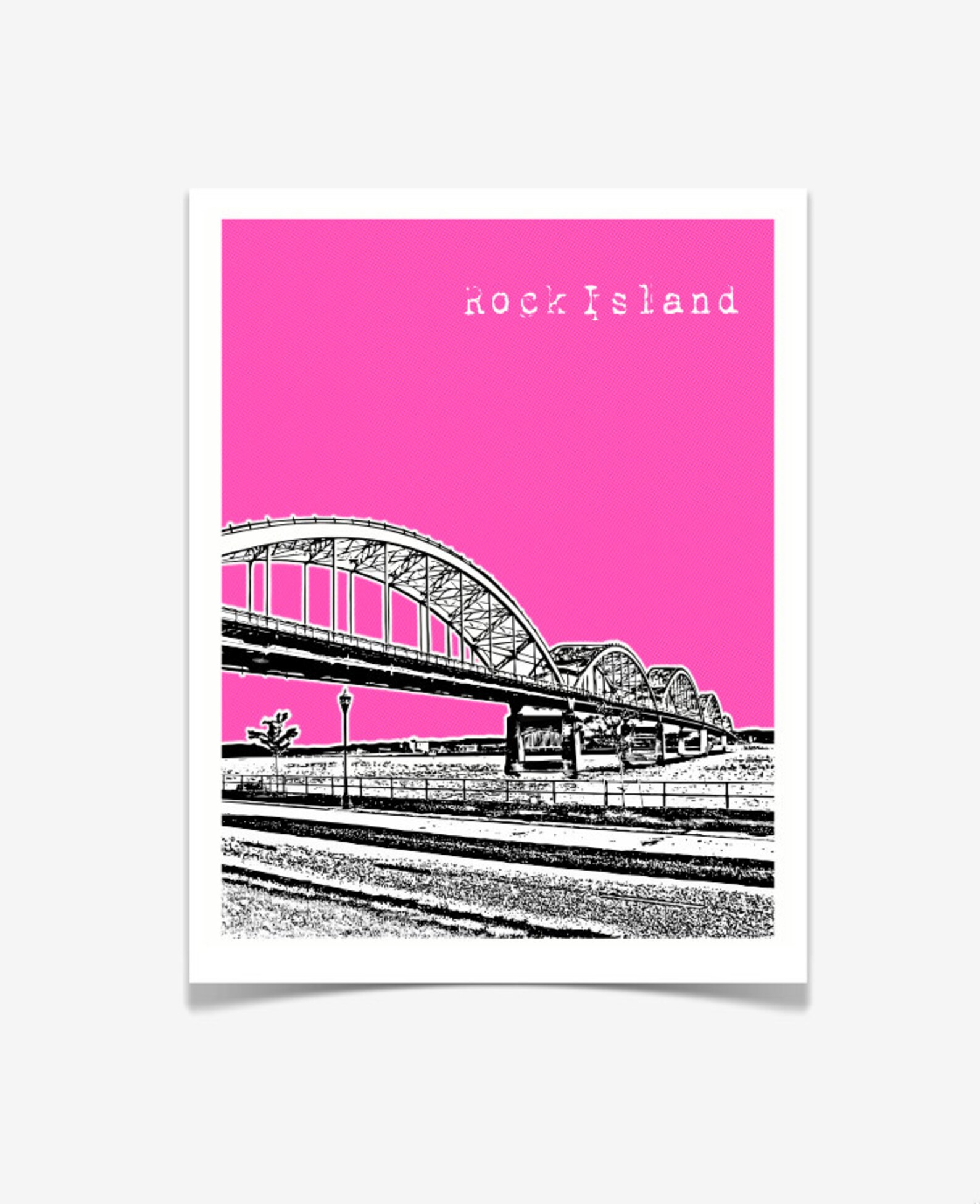 Rock Island Illinois Art Print Rock Island Centennial Bridge - Etsy