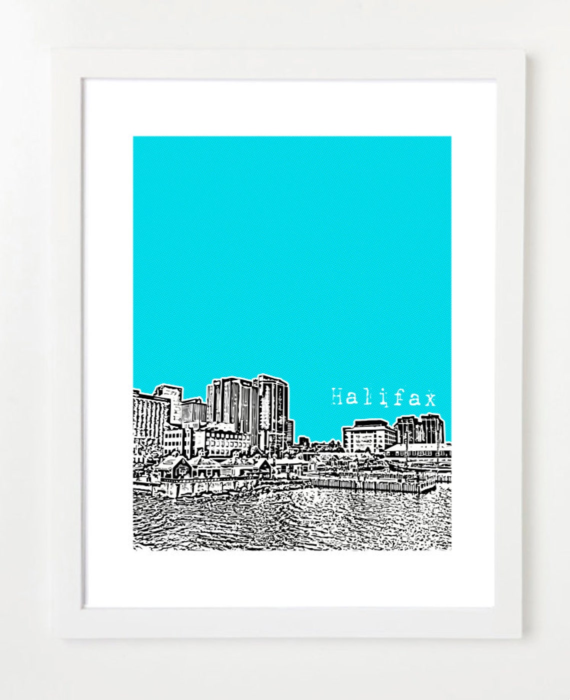 Halifax Skyline Poster Halifax City Skyline Art Print - Etsy