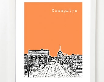 Champaign Poster - Etsy