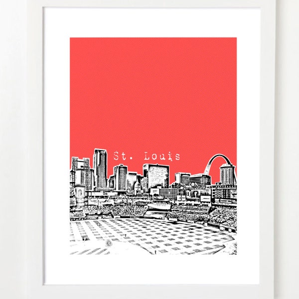 St Louis Skyline - Etsy