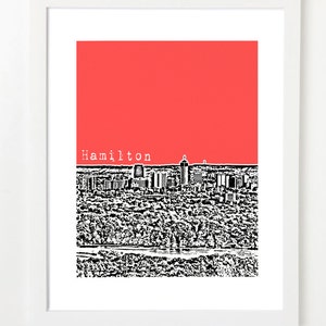 Hamilton, Ontario Skyline Fine Art Print Hamilton City Skyline Series ...