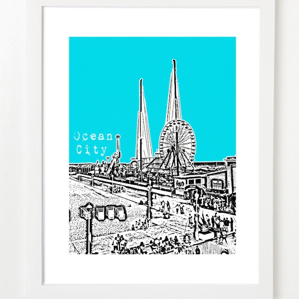 Ocean City Maryland Poster - Etsy