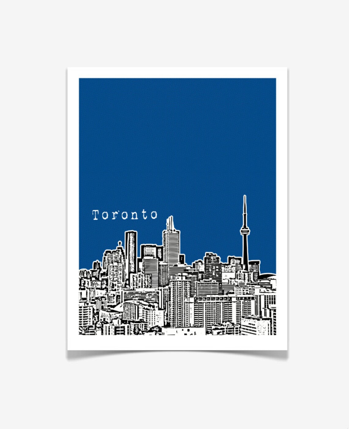 Toronto Skyline Poster Toronto Ontario Canada City Art - Etsy Canada