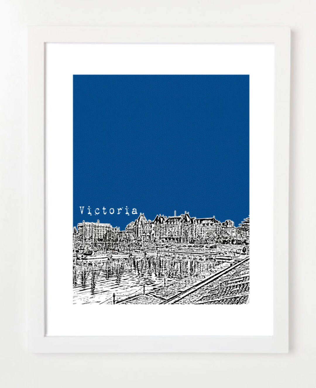 Victoria Art Print Victoria, British Columbia Victoria Harbour Skyline ...