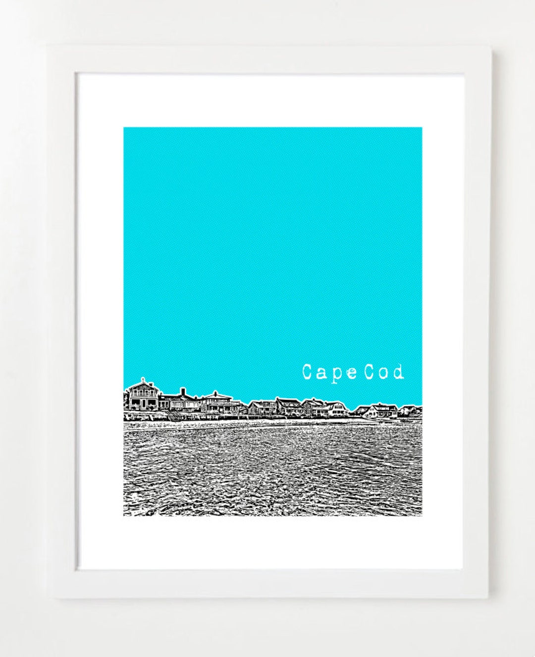 Cape Cod Skyline Poster the Cape Cape Cod City Art Print Cape Cod ...