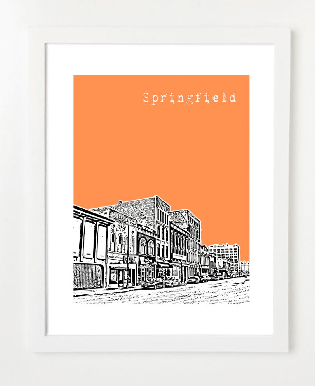 Springfield, Missouri Poster City Skyline Art Print Nursery Art - Etsy
