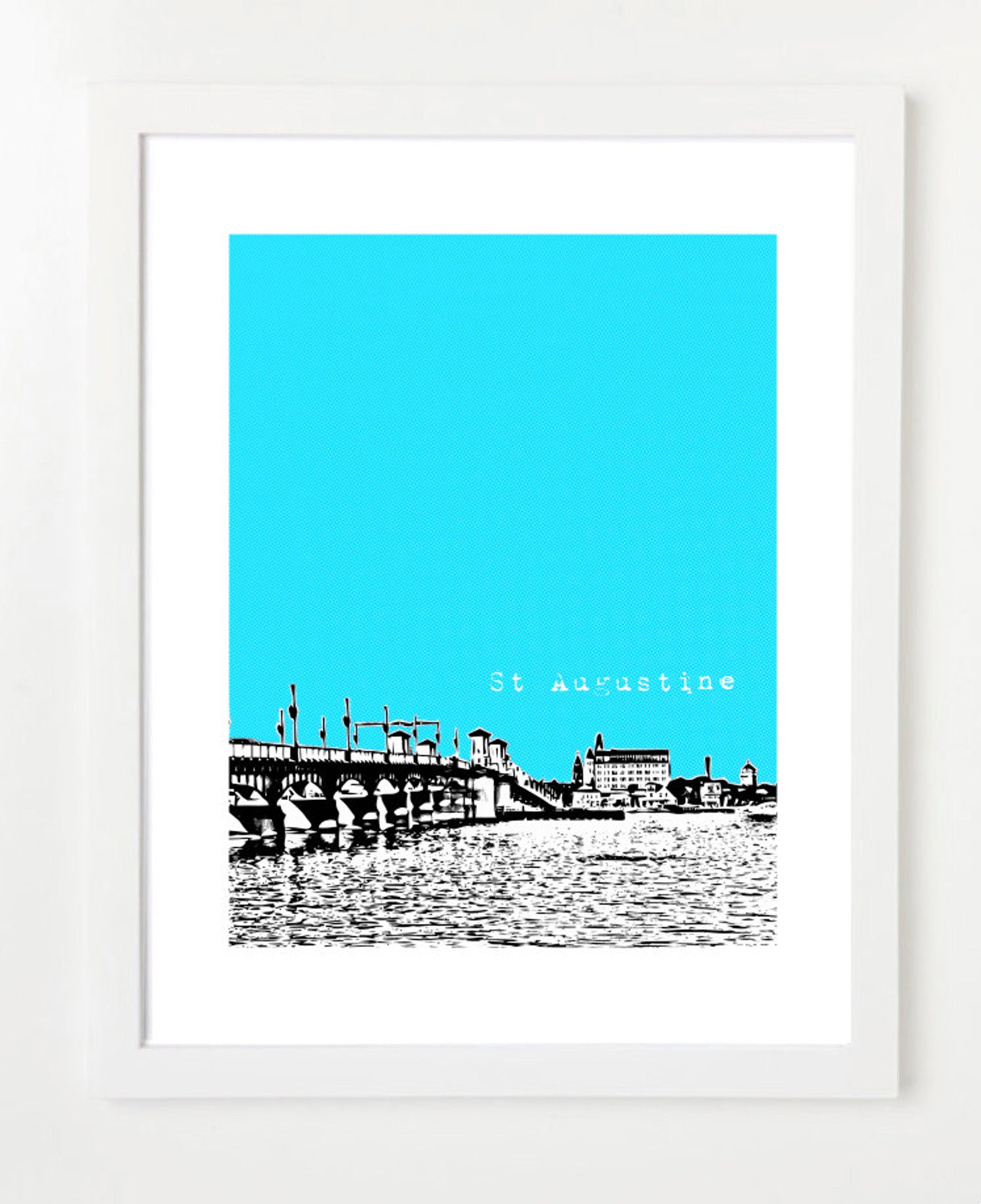 St. Augustine Poster St. Augustine Florida City State Art | Etsy