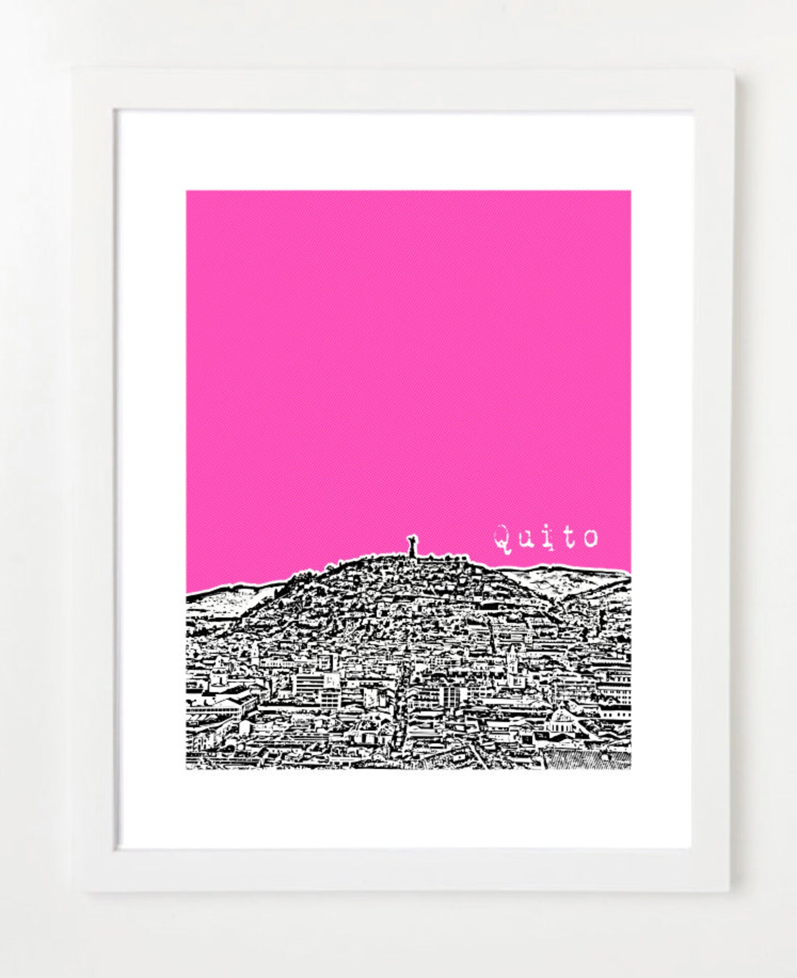 Quito Art Print Ecuador Skyline Poster City Skyline Print - Etsy