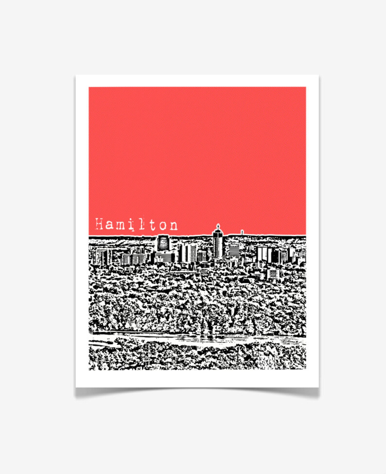 Hamilton Ontario Skyline Fine Art Print Hamilton City - Etsy