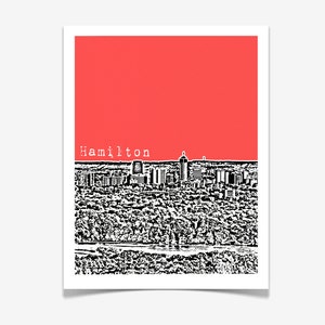 Hamilton, Ontario Skyline Fine Art Print Hamilton City Skyline Series ...