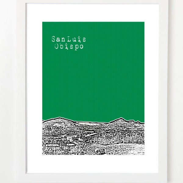 San Luis Obispo Map - Etsy