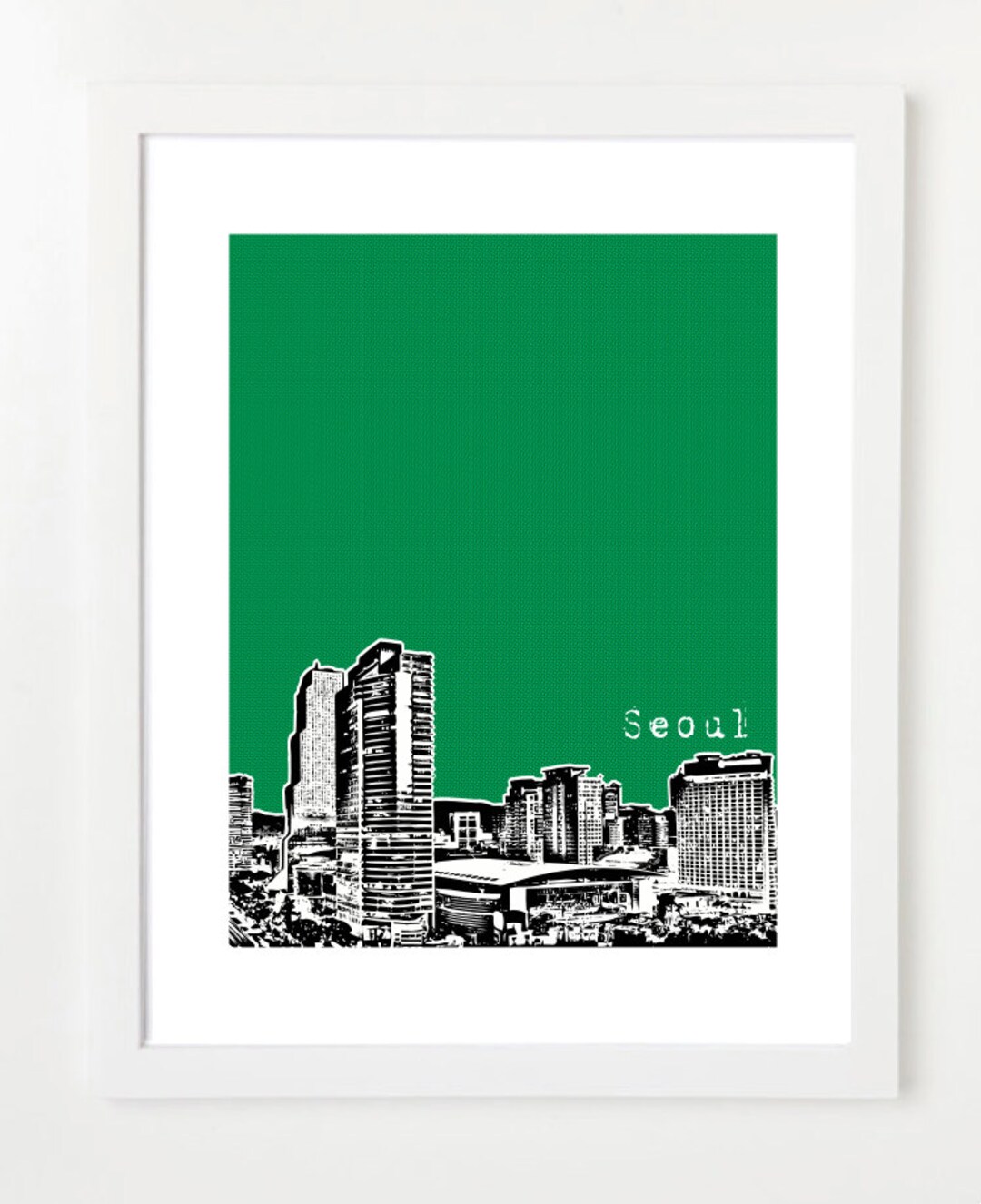 Seoul South Korea City Skyline Poster Seoul Art Print - Etsy