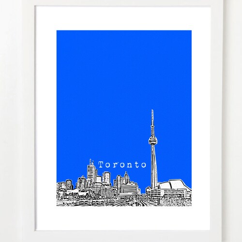 Toronto Canada Word Art Skyline 2 Typography Print Poster - Etsy Canada