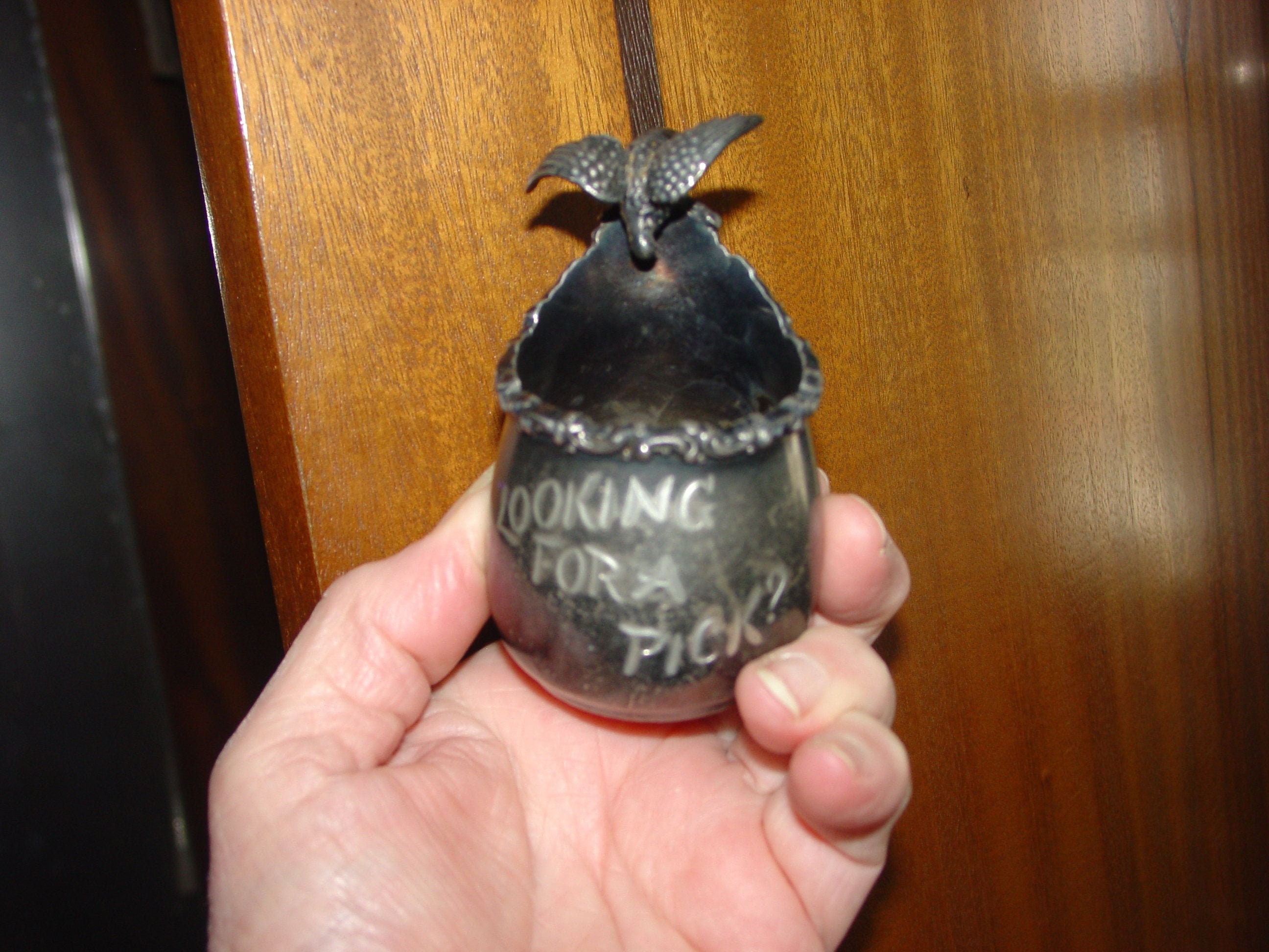 Eagle toothpick holder TAKE YOUR PICK Homan Silverplate c | Etsy