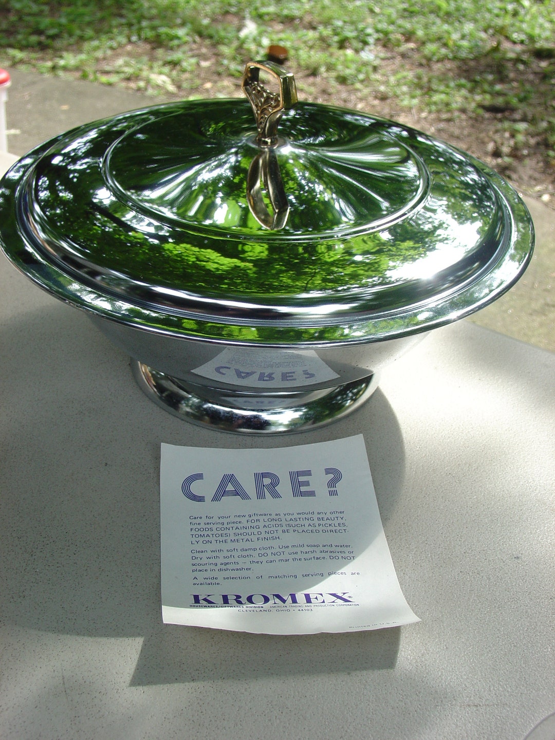 Kromex Fire King Glass Casserole Baking Dish MCM - Etsy