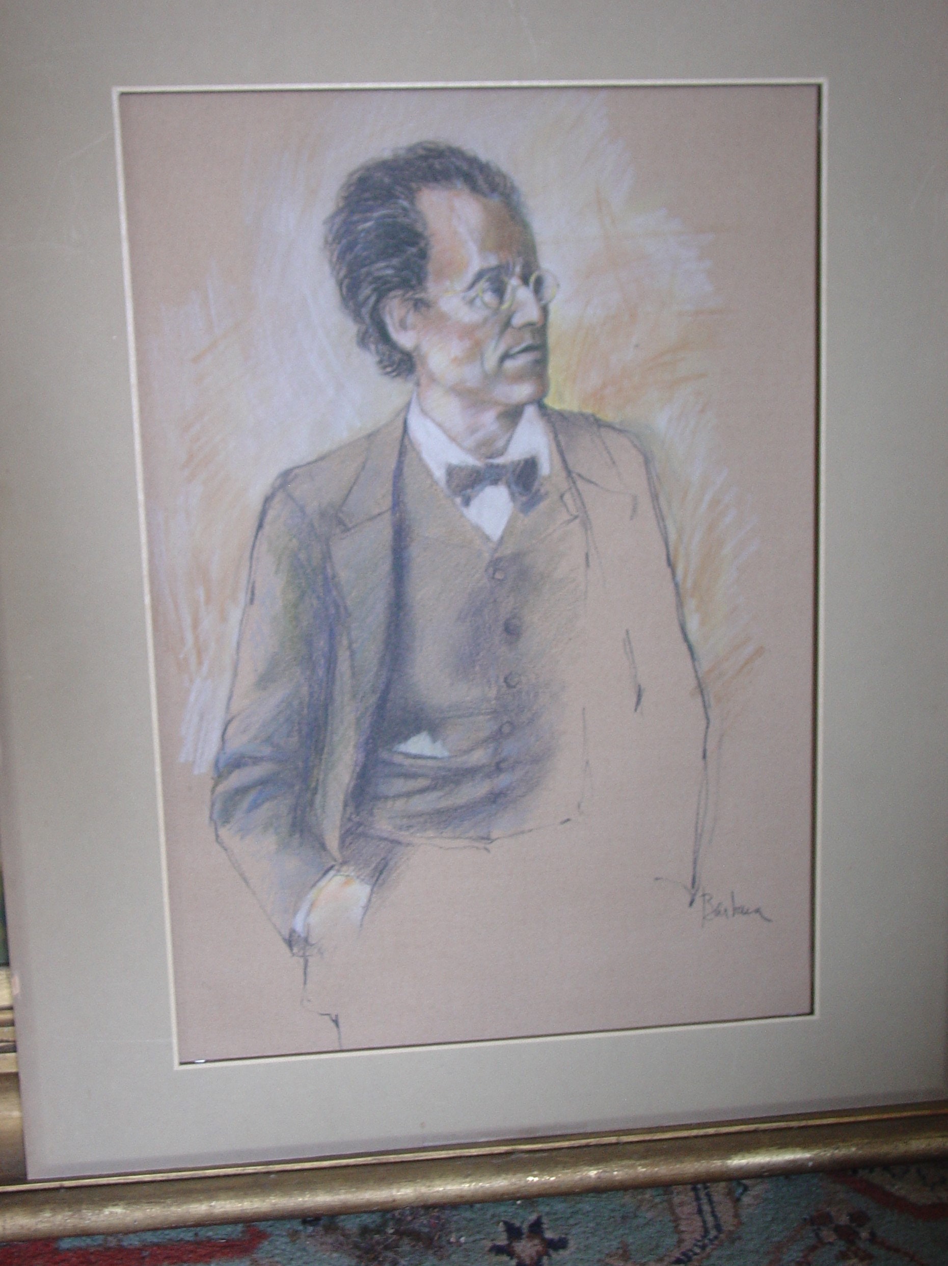 Pastel Portrait Gustave Mahler Original - Etsy