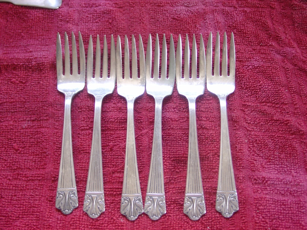 Lady Esther Silver Plate Flat Ware Salad Forks Set of 6 - Etsy